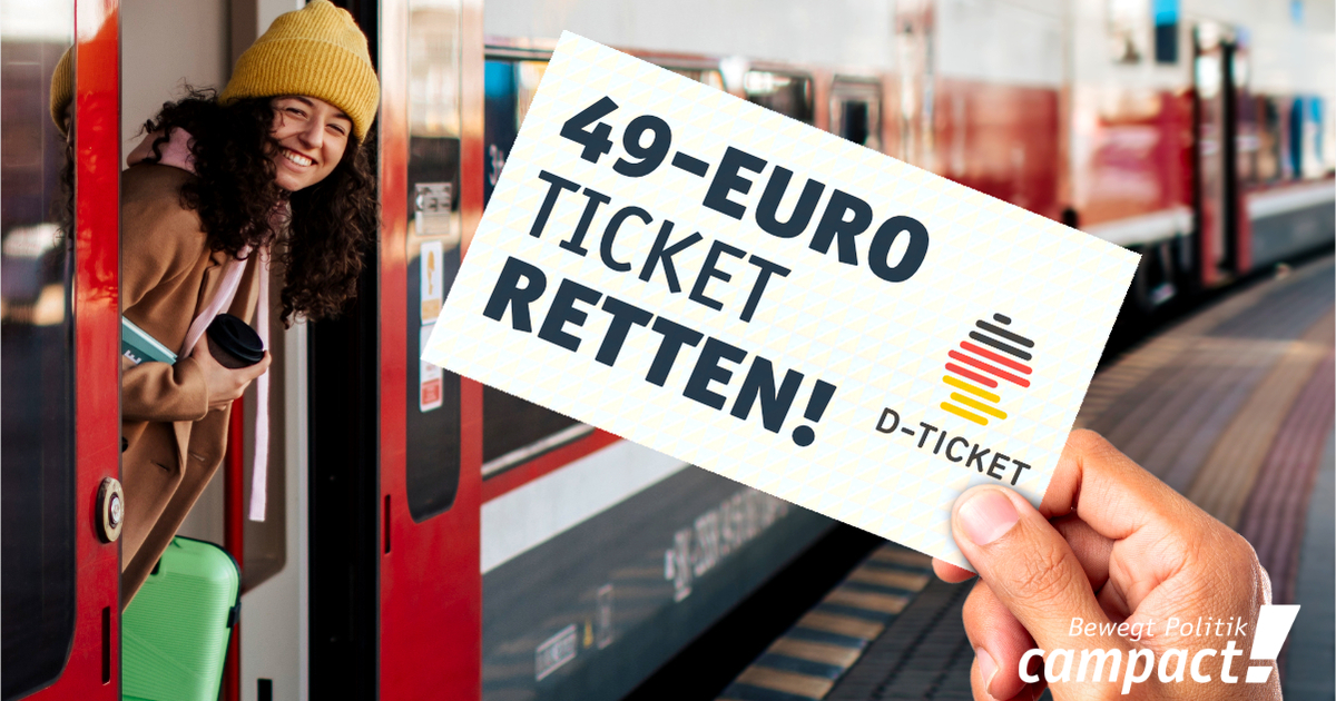 49-Euro-Ticket retten – jetzt Appell unterzeichnen! | Campact